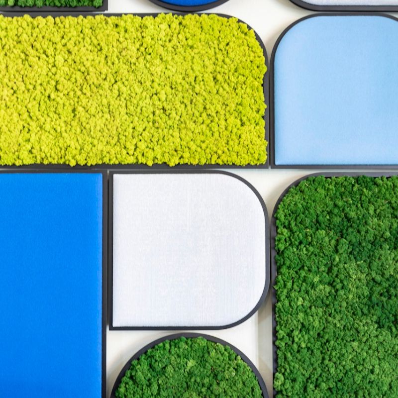 BuzziSpace BuzziMood Acoustic Moss & Upholstered Wall Panels – Muffle Acoustics Limited