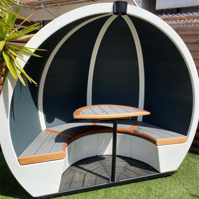 The Meeting Pod Co | Acoustic Outdoor Orb Pod – Muffle Acoustics Limited